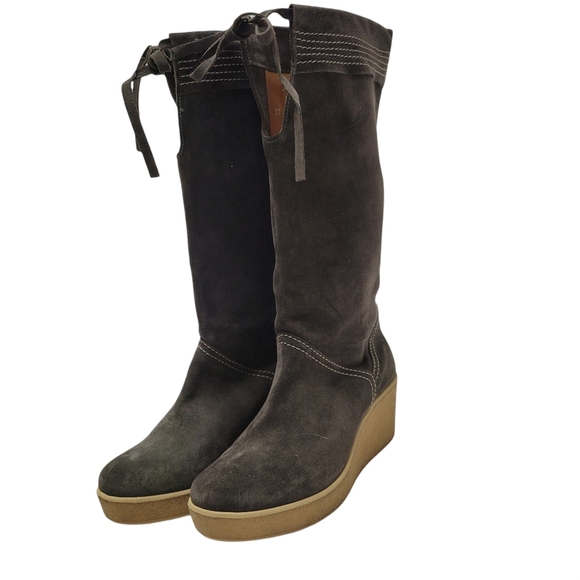 A.P.C. | Shoes | Apc Wedge Gray Boots 37 | Poshmark